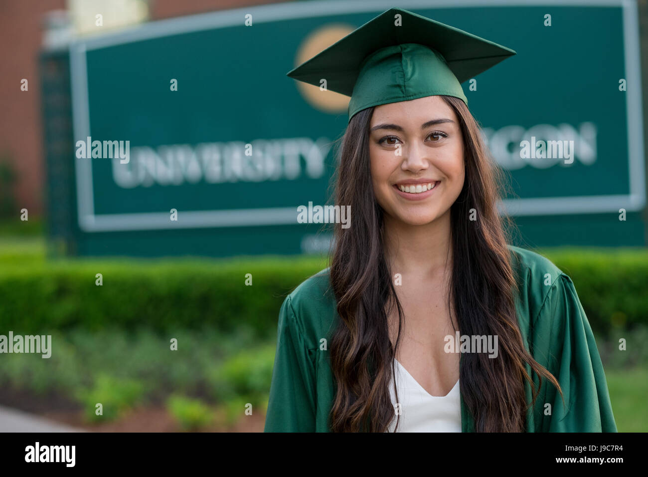 College Graduation Photo on University Campus Stock Photo - Alamy