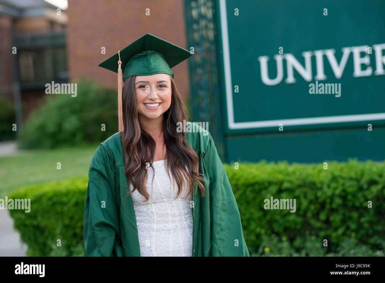 College Graduation Photo on University Campus Stock Photo - Alamy