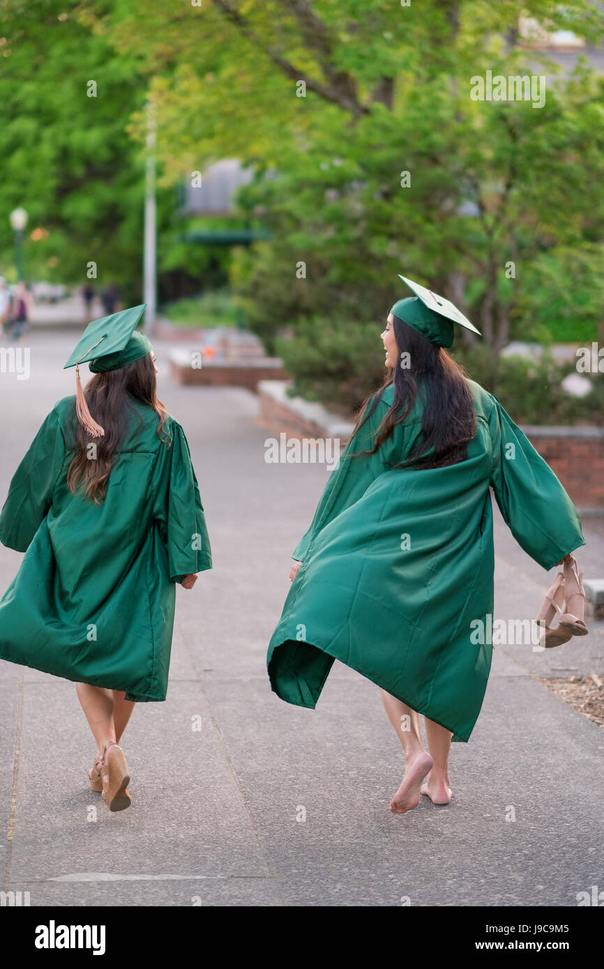 College Graduation Photo on University Campus Stock Photo - Alamy