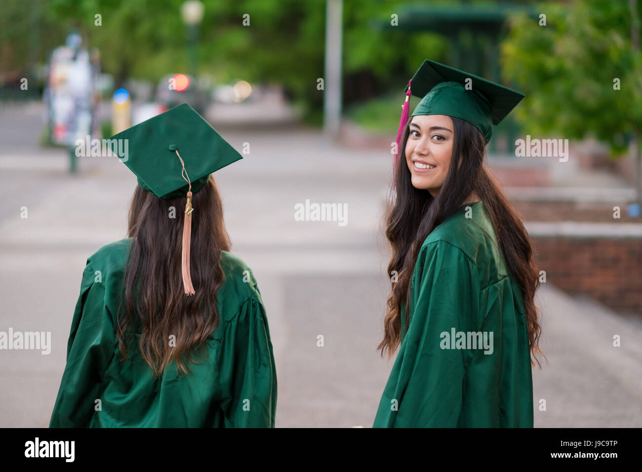 College Graduation Photo on University Campus Stock Photo - Alamy