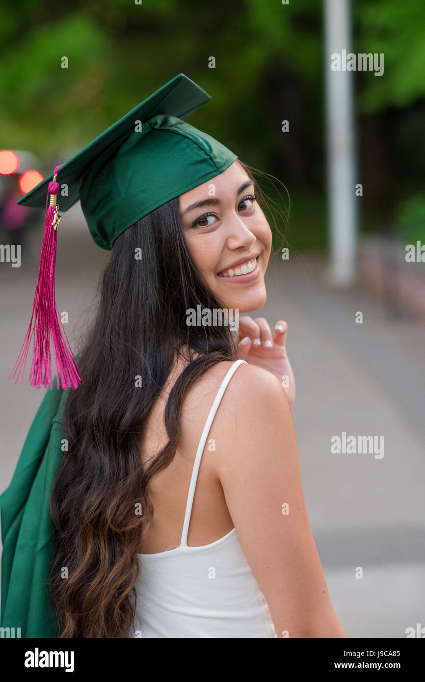 College Graduation Photo on University Campus Stock Photo - Alamy