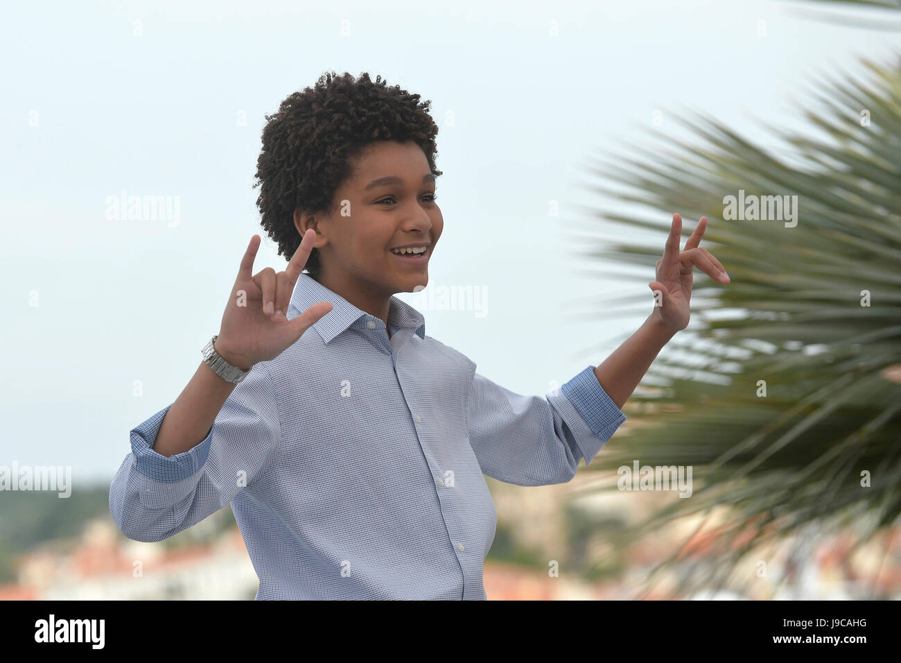 70th edition of the Cannes Film Festival: actor Jaden Mickael, here for ...
