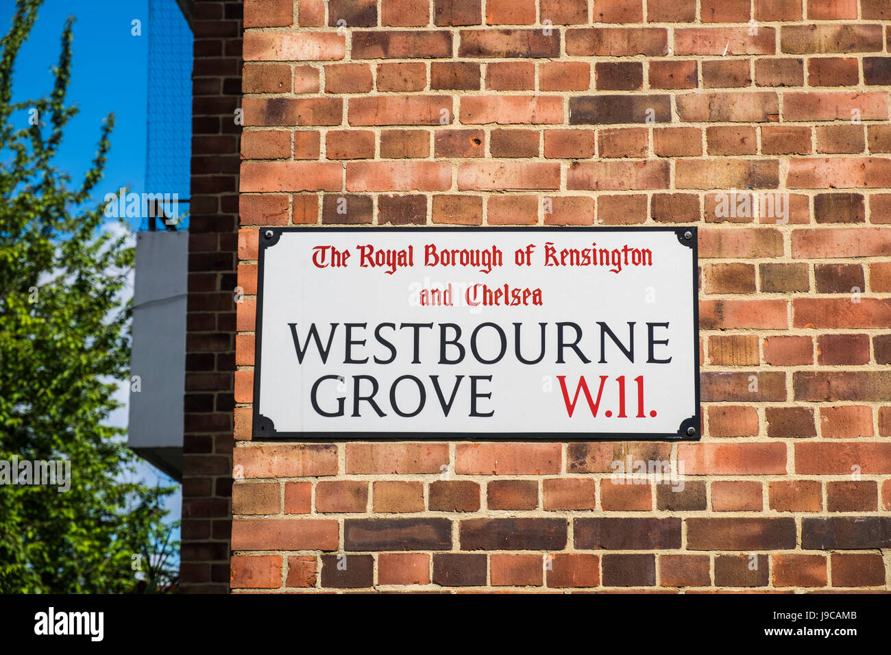 Westbourne Grove street sign, Royal Borough of Kensington&Chelsea ...