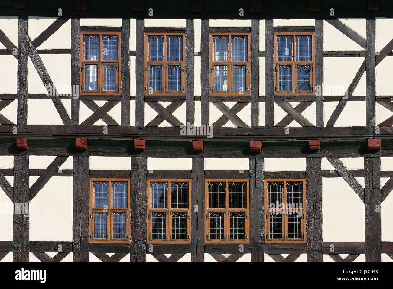 house, building, window, porthole, dormer window, pane, wood, beam ...