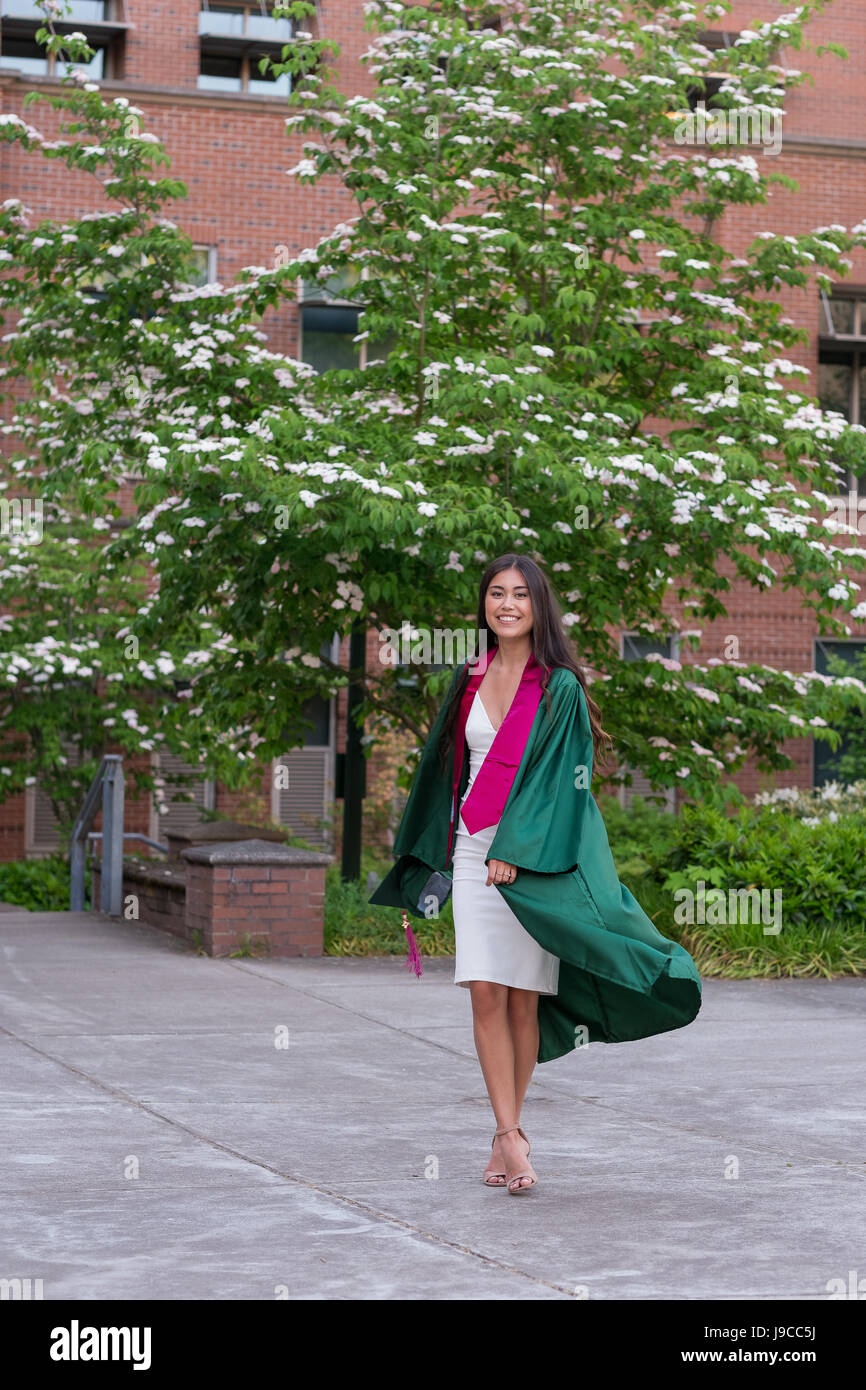 College Graduation Photo on University Campus Stock Photo - Alamy
