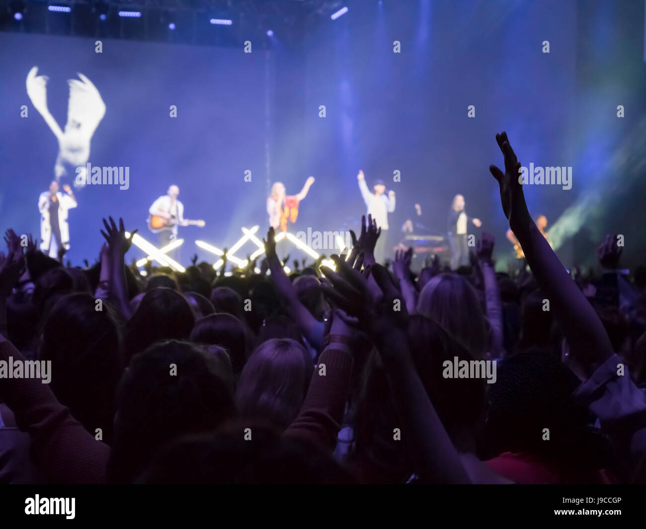 Spotlight stage with lights hi-res stock photography and images - Alamy