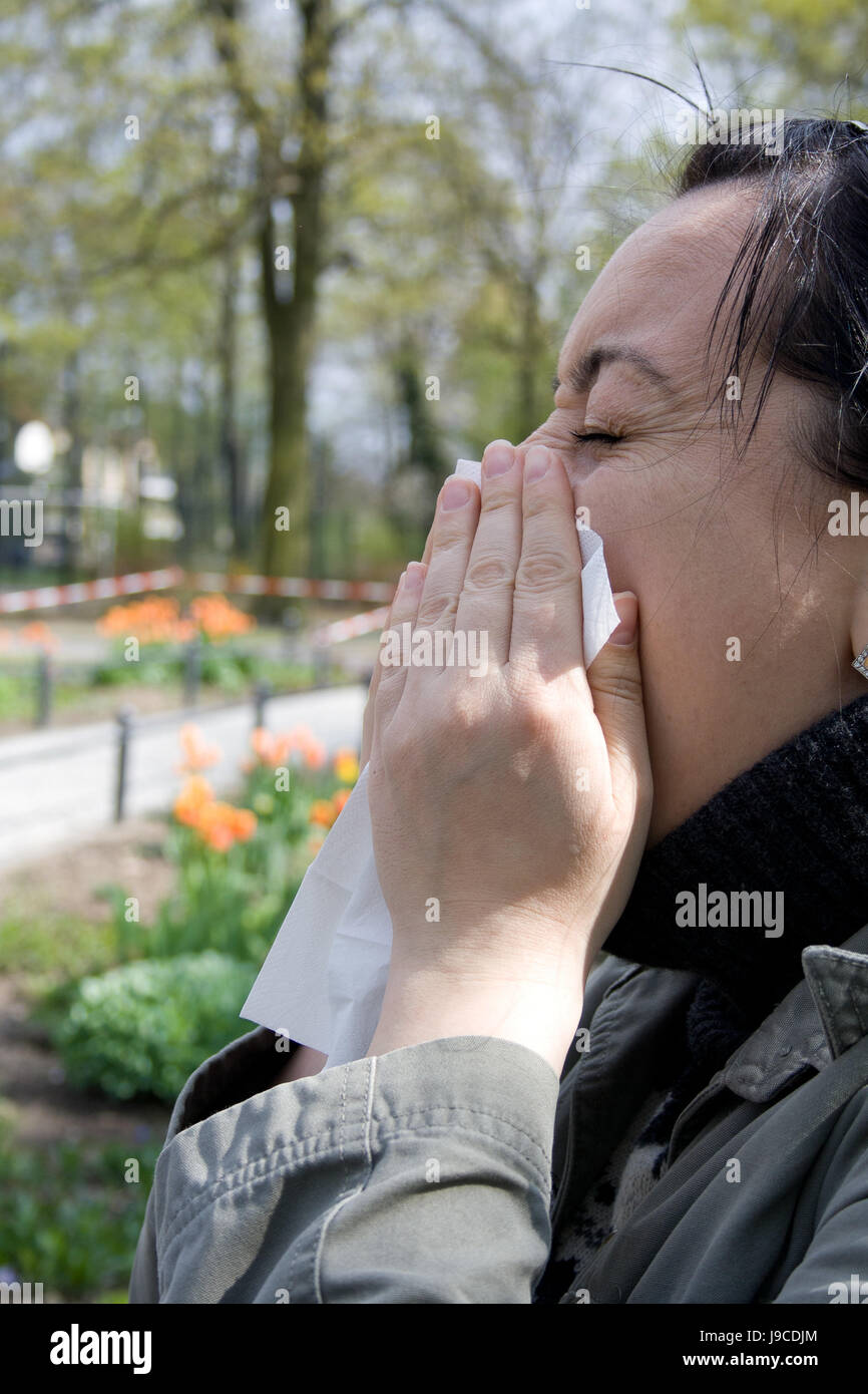 woman, women, pollen, nose, season, tissue, allergy, humans, human ...