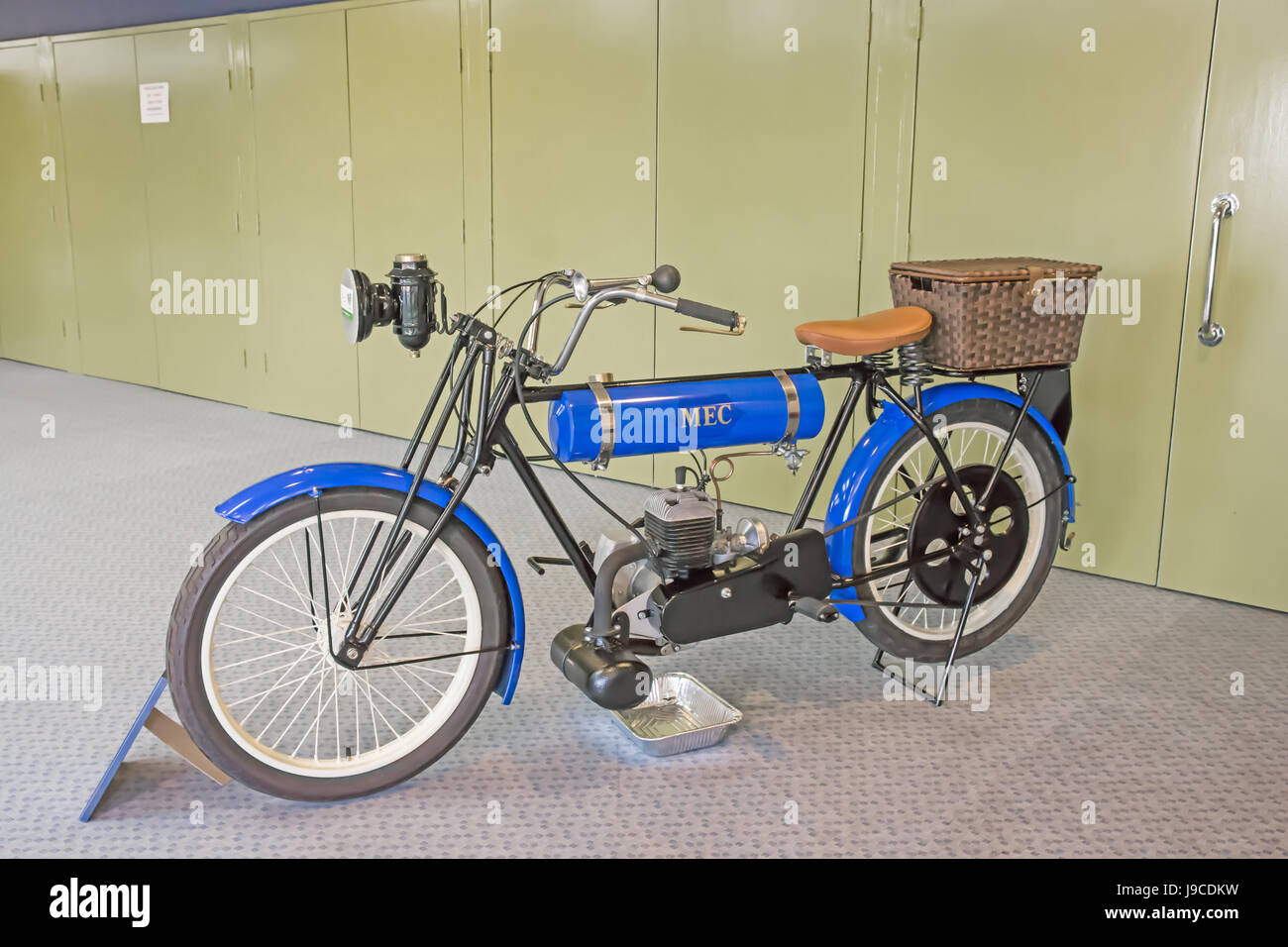 1915 Motorcycle labelled MEC on display at Tamworth Australia May 2017 ...