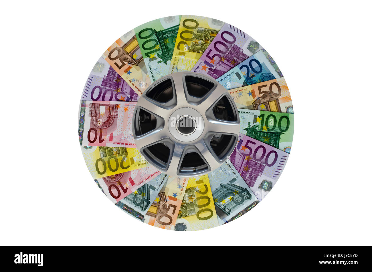 bills and car wheel Stock Photo - Alamy