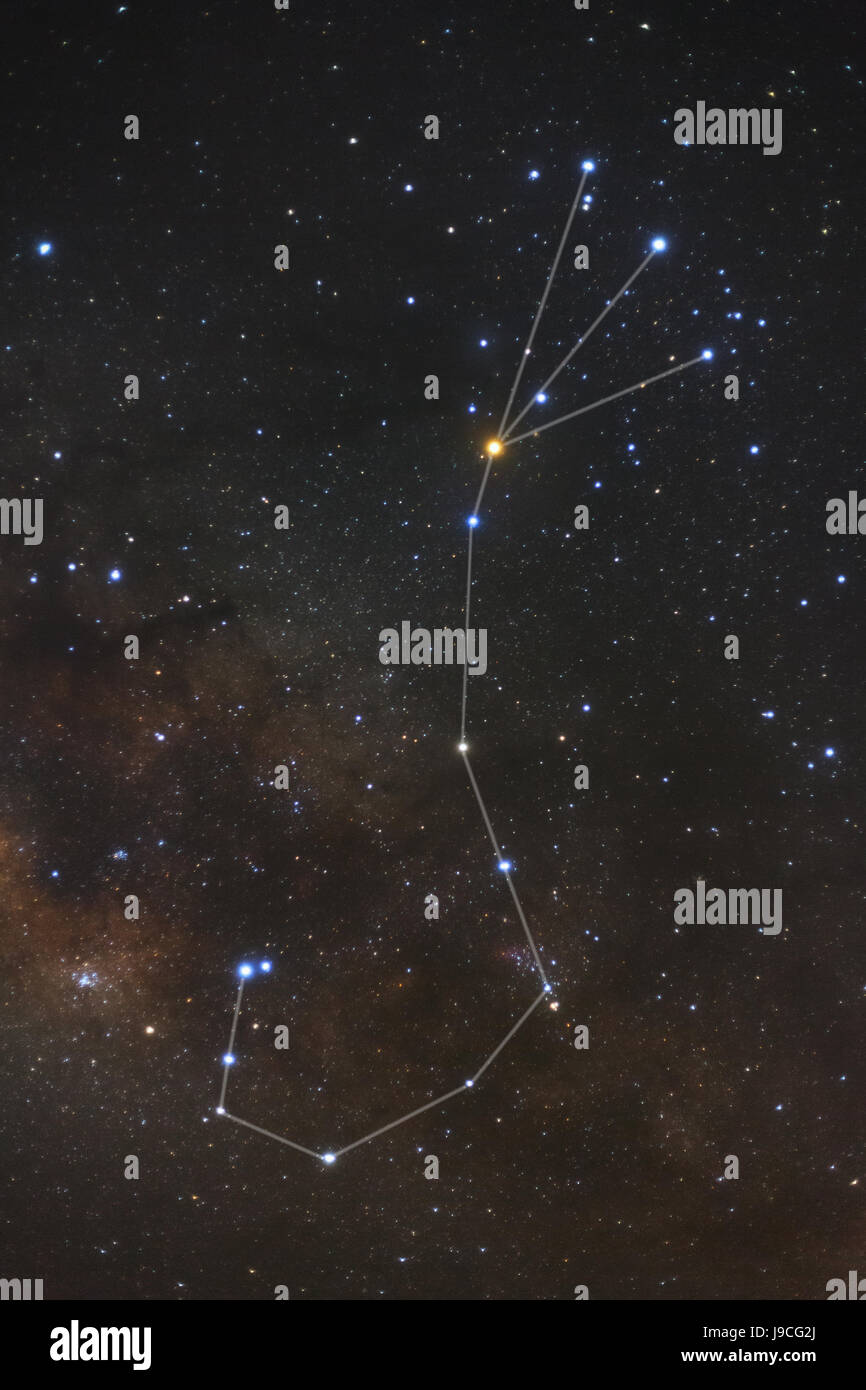 Scorpio constellation and the center of the milky way galaxy,Long ...