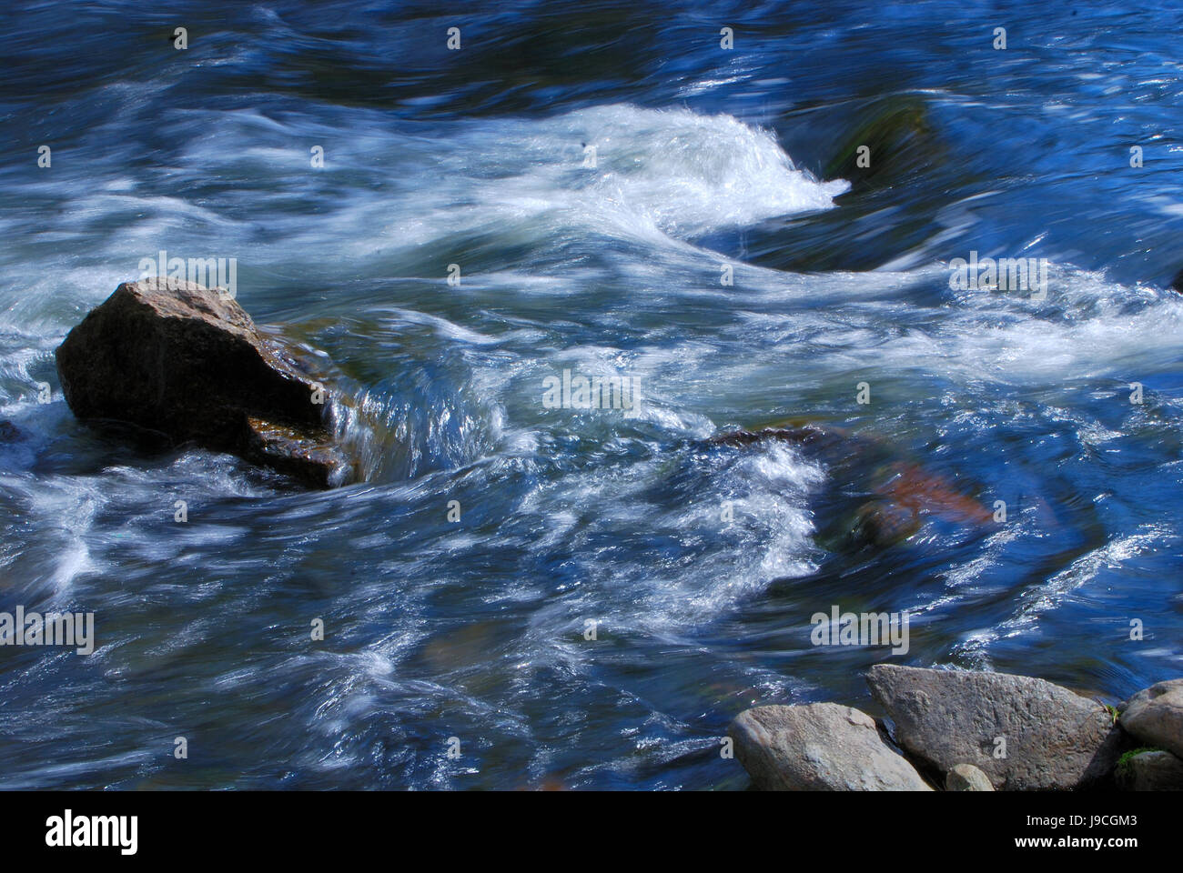 stone, wild, stream, rock, waterfall, trough, river, water, blue, flow ...