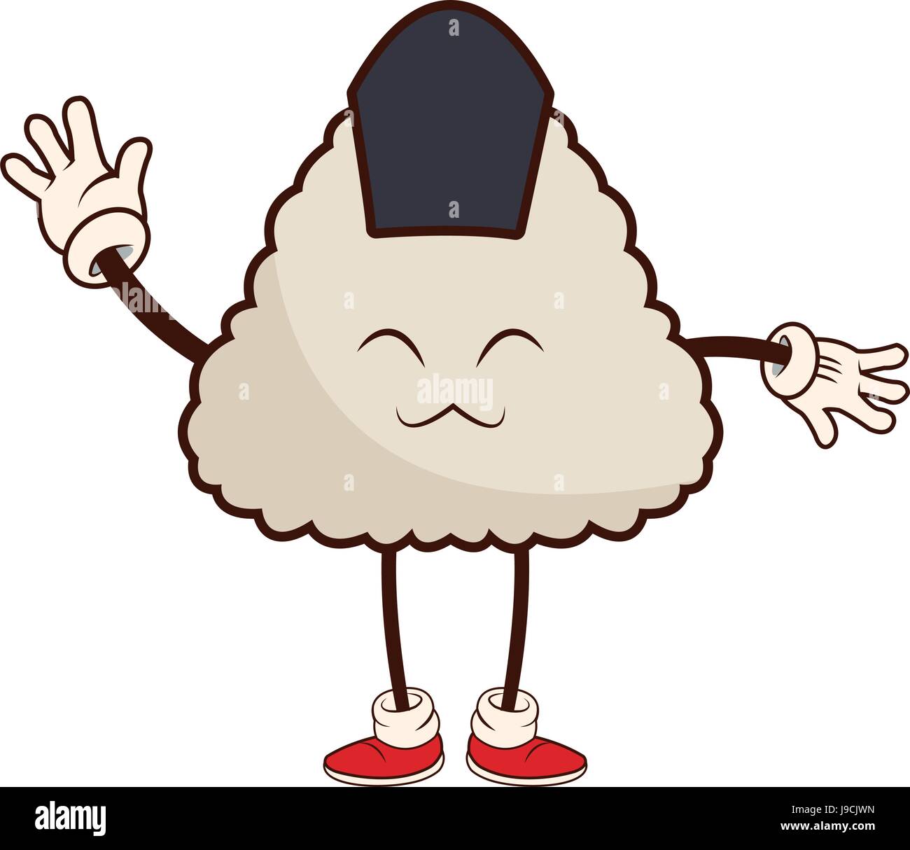 Kawaii sushi rice fish Stock Vector Images - Alamy