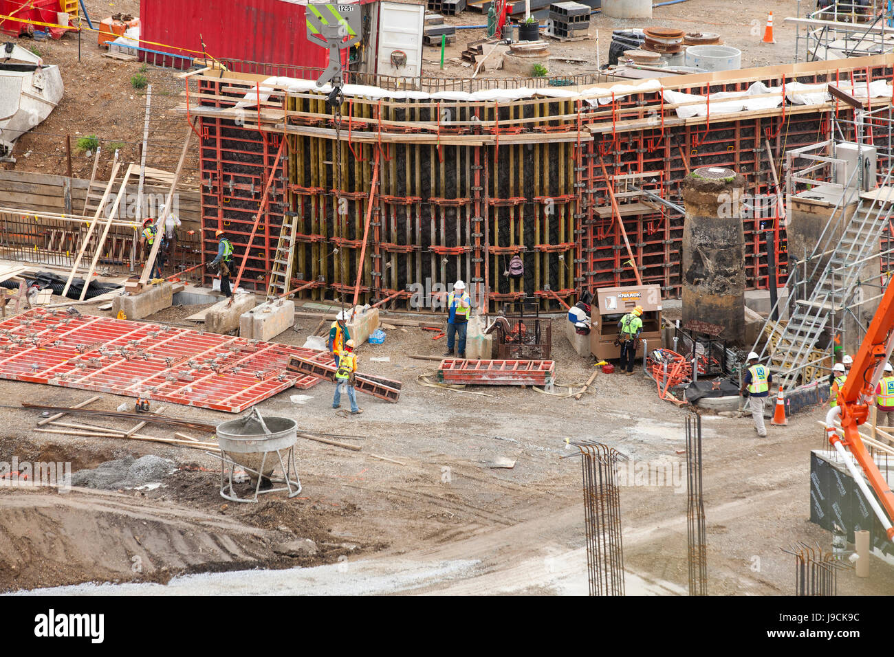 Building construction site - USA Stock Photo - Alamy
