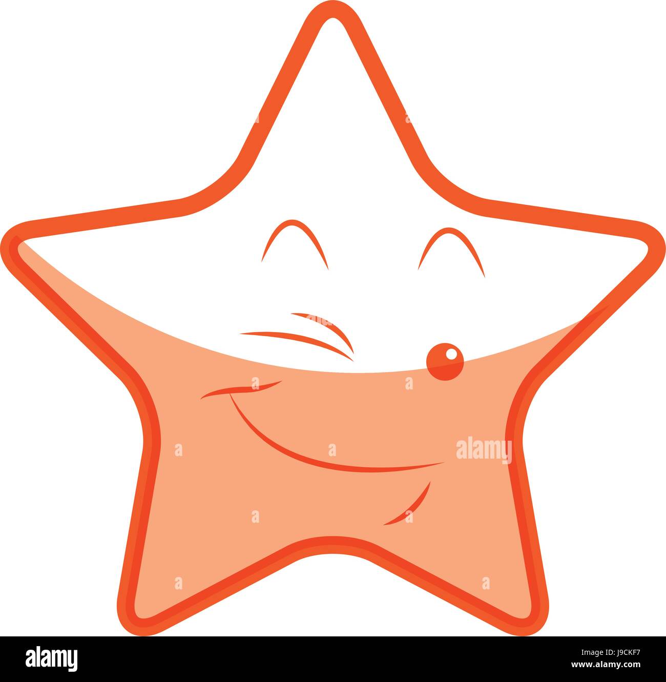 Kawaii happy wink facial expression hi-res stock photography and images ...