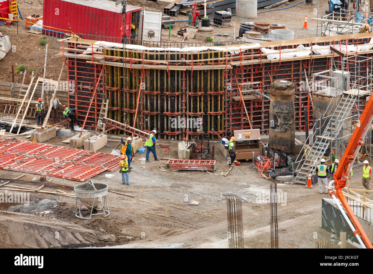 Building construction site - USA Stock Photo - Alamy