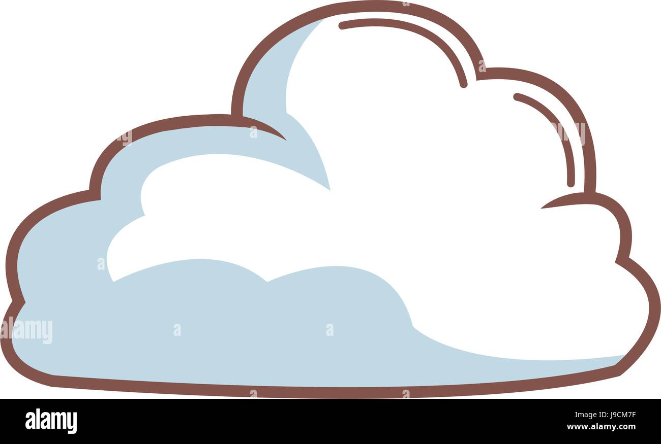 cartoon cloud natural climate weather icon Stock Vector Image & Art - Alamy