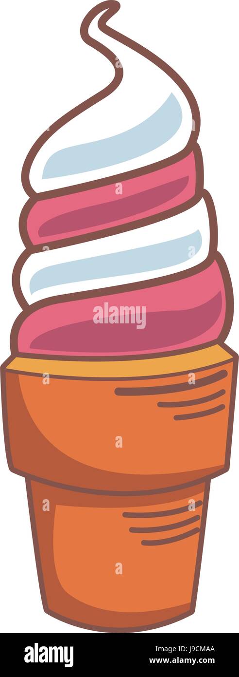 ice cream cartoon frozen sweet image Stock Vector Image & Art - Alamy