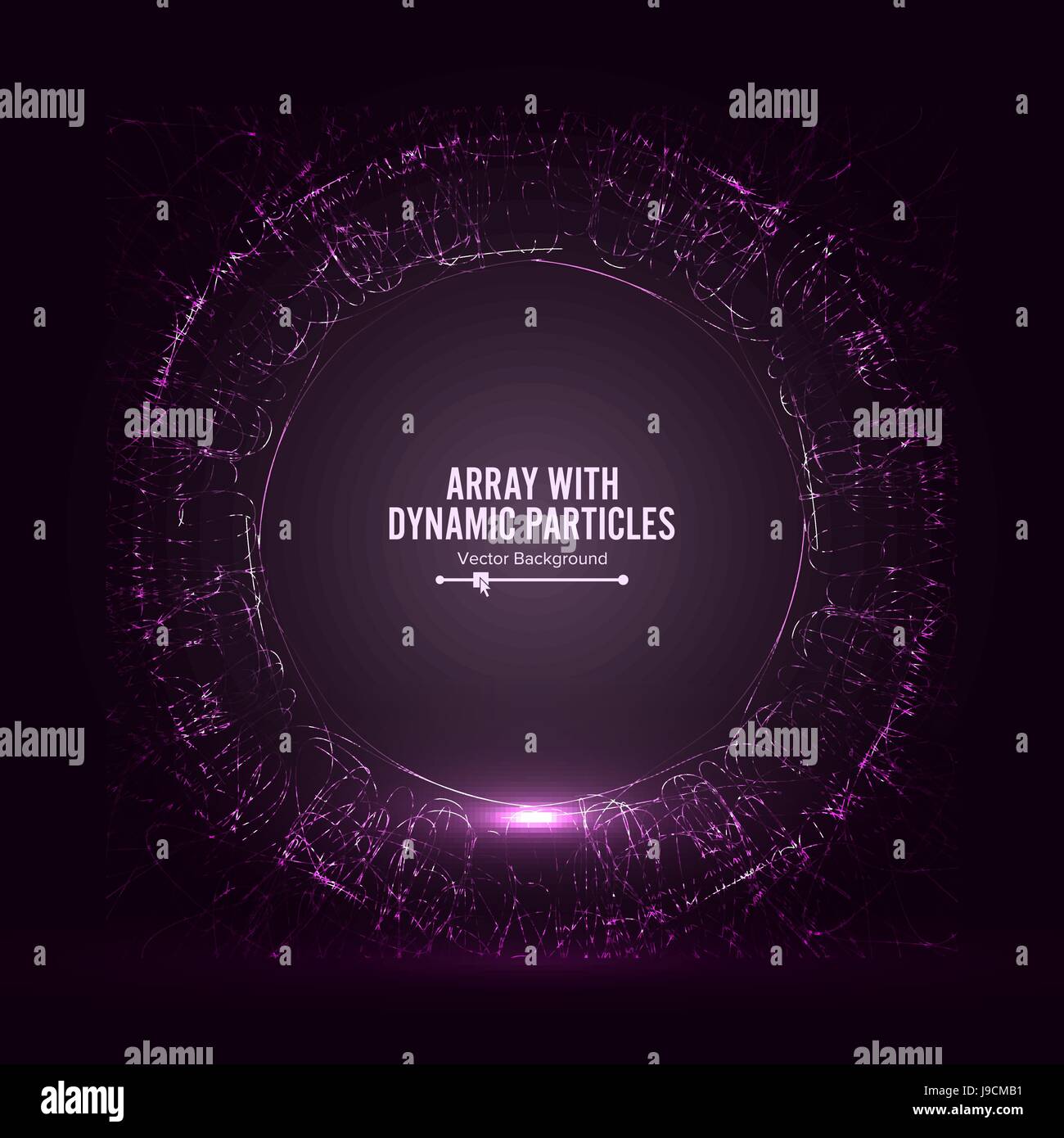 Array Vector With Splash Particles. Big Data Complex. Digital Abstract Background Glowing ...