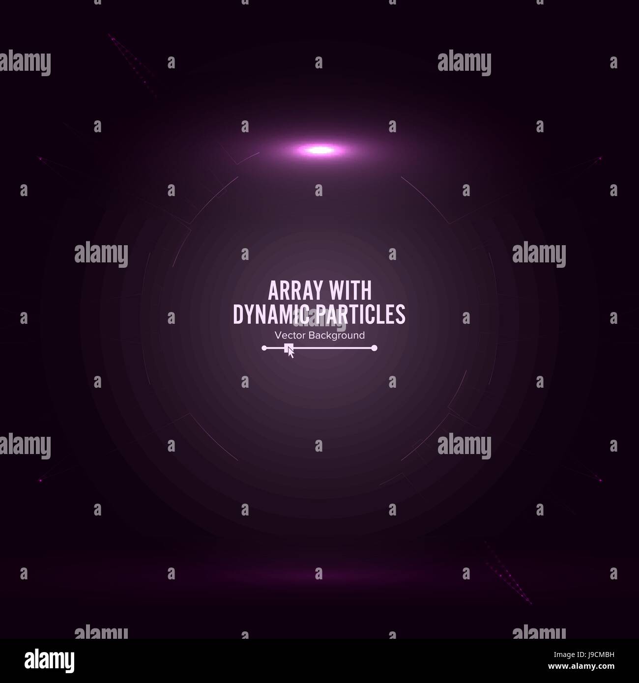 Array Vector With Dynamic Particles. Technology Motion Design. Graphic Abstract Background ...