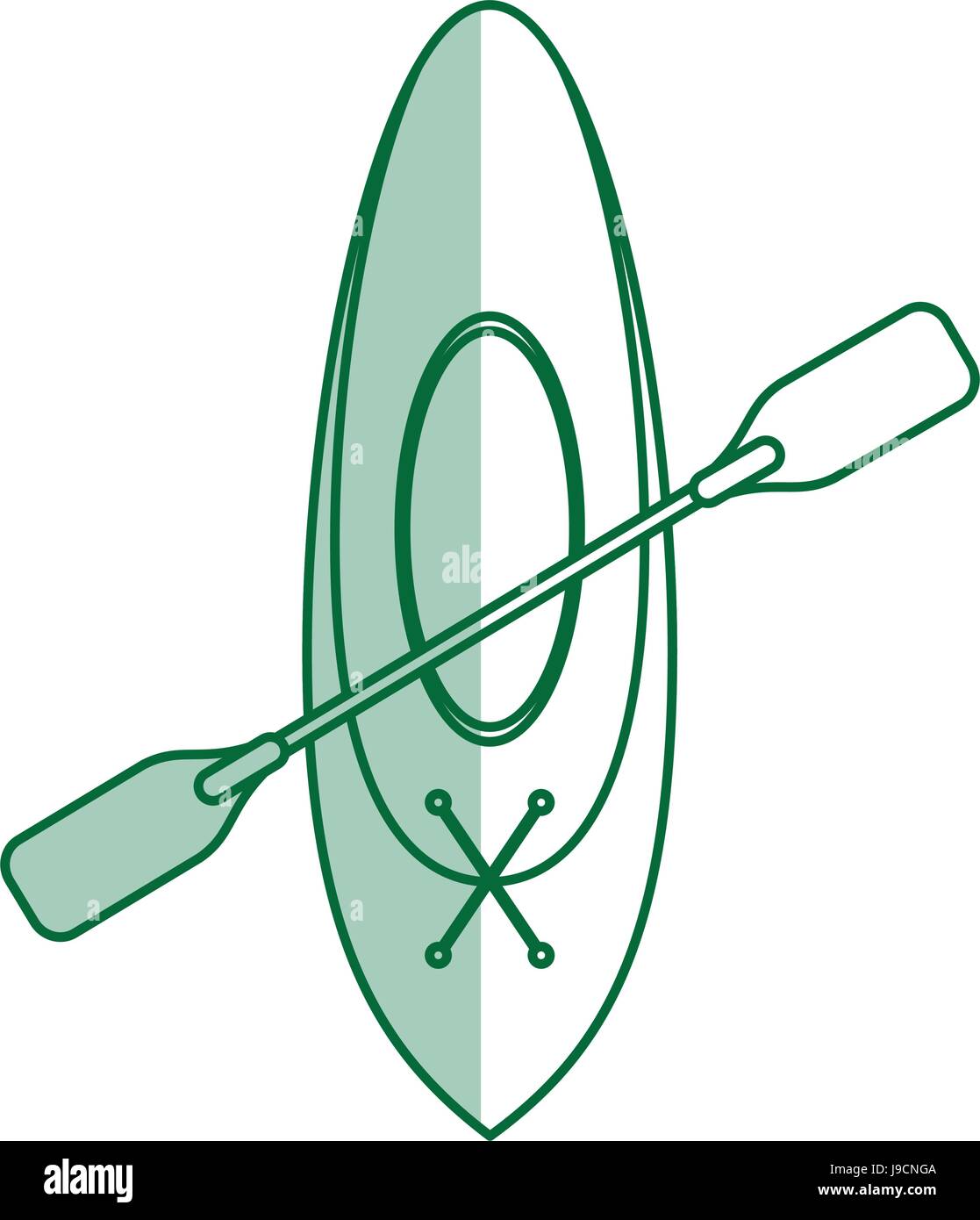 White row boat shadow Stock Vector Images - Alamy