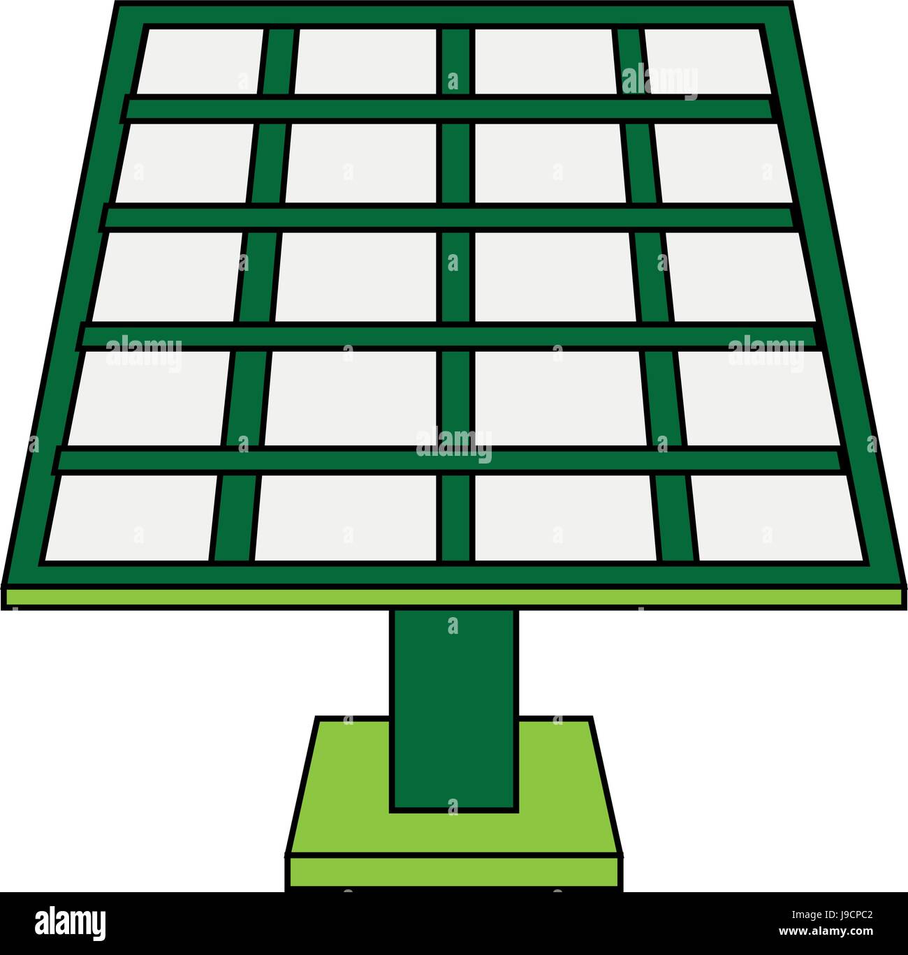 solar panel cartoon Stock Vector Image & Art - Alamy