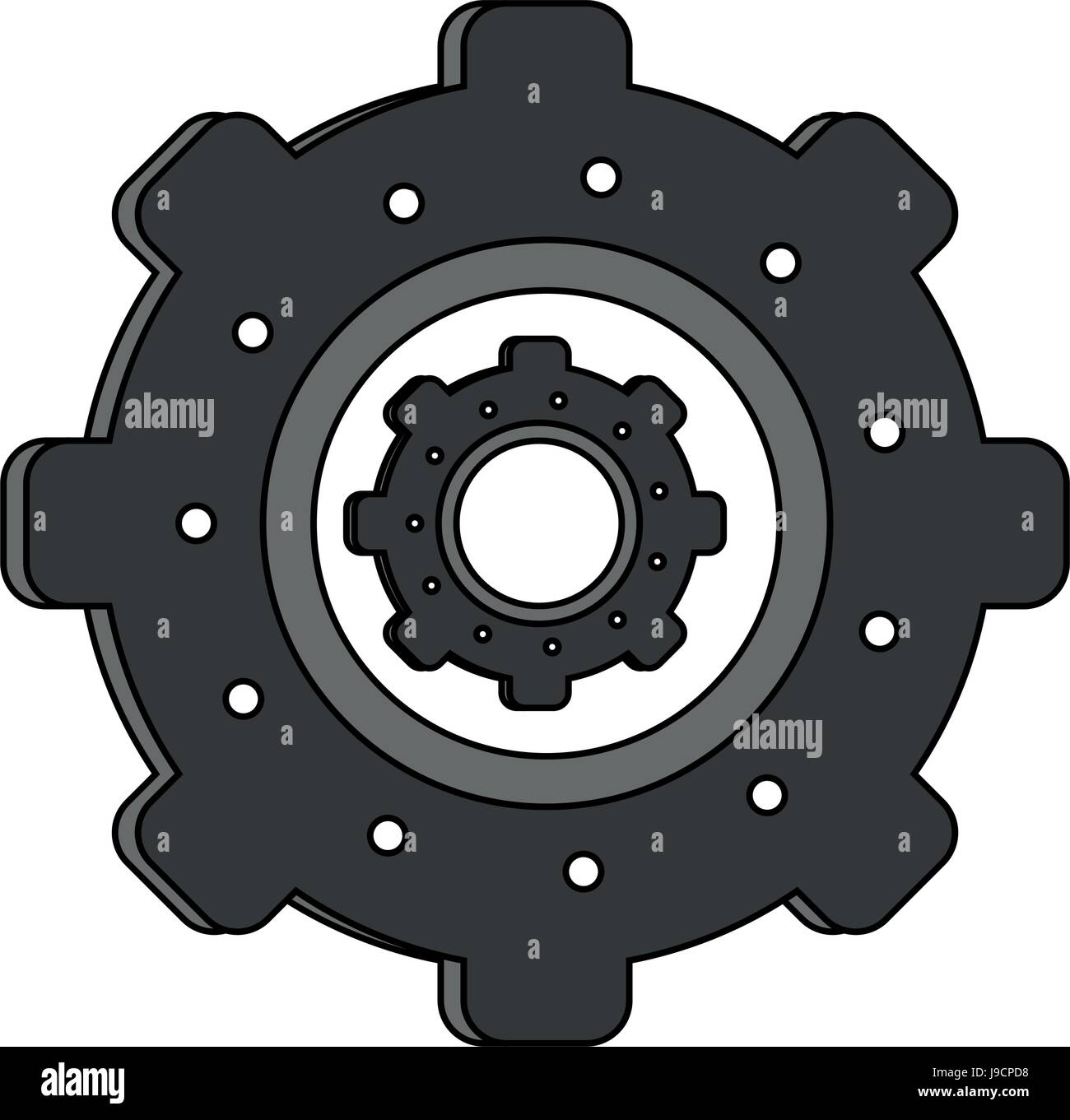 Pinion cartoon illustration Stock Vector Images - Alamy