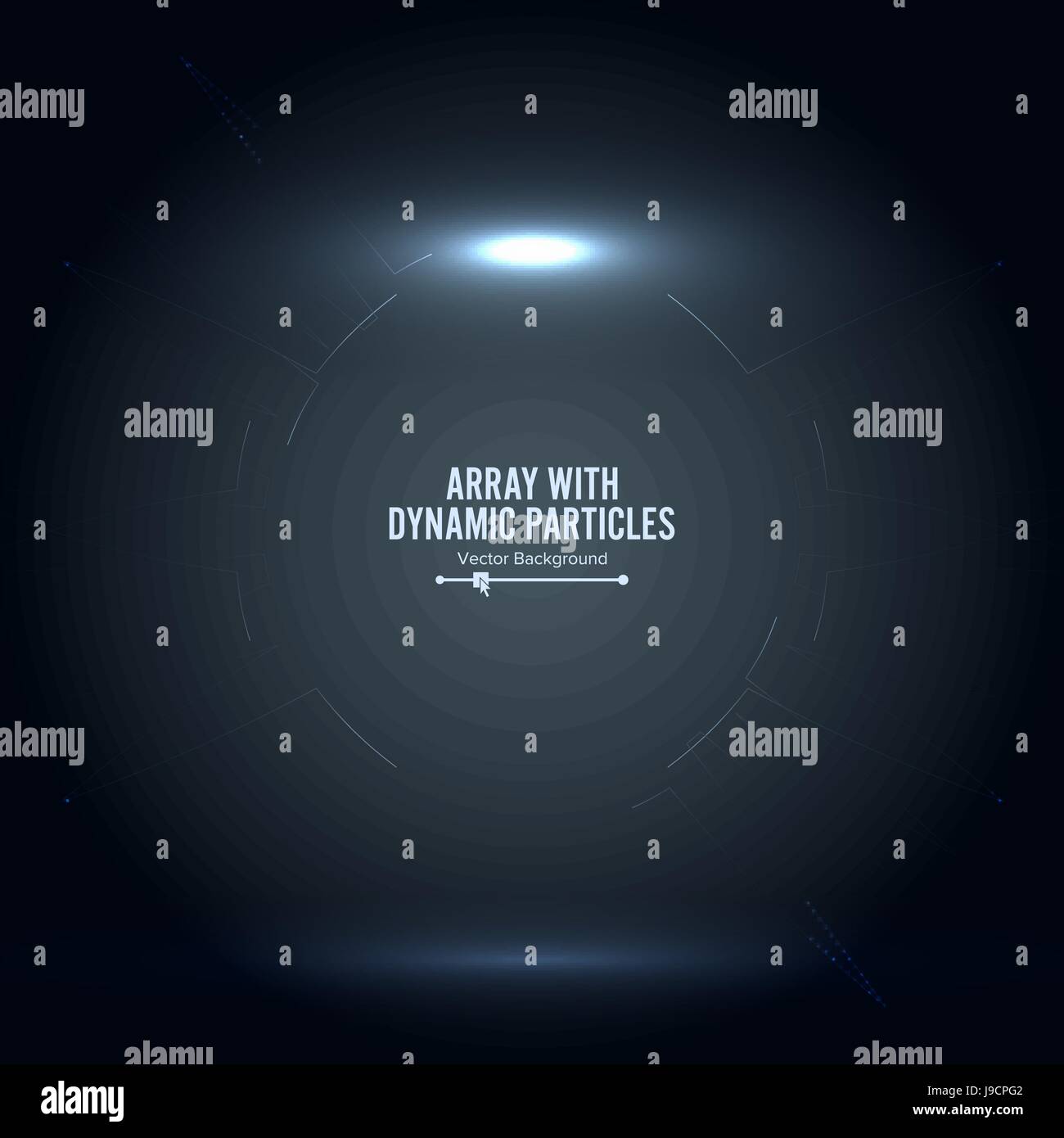 Array Vector With Splash Emitted Particles Big Data Complex Visualization Abstract Background