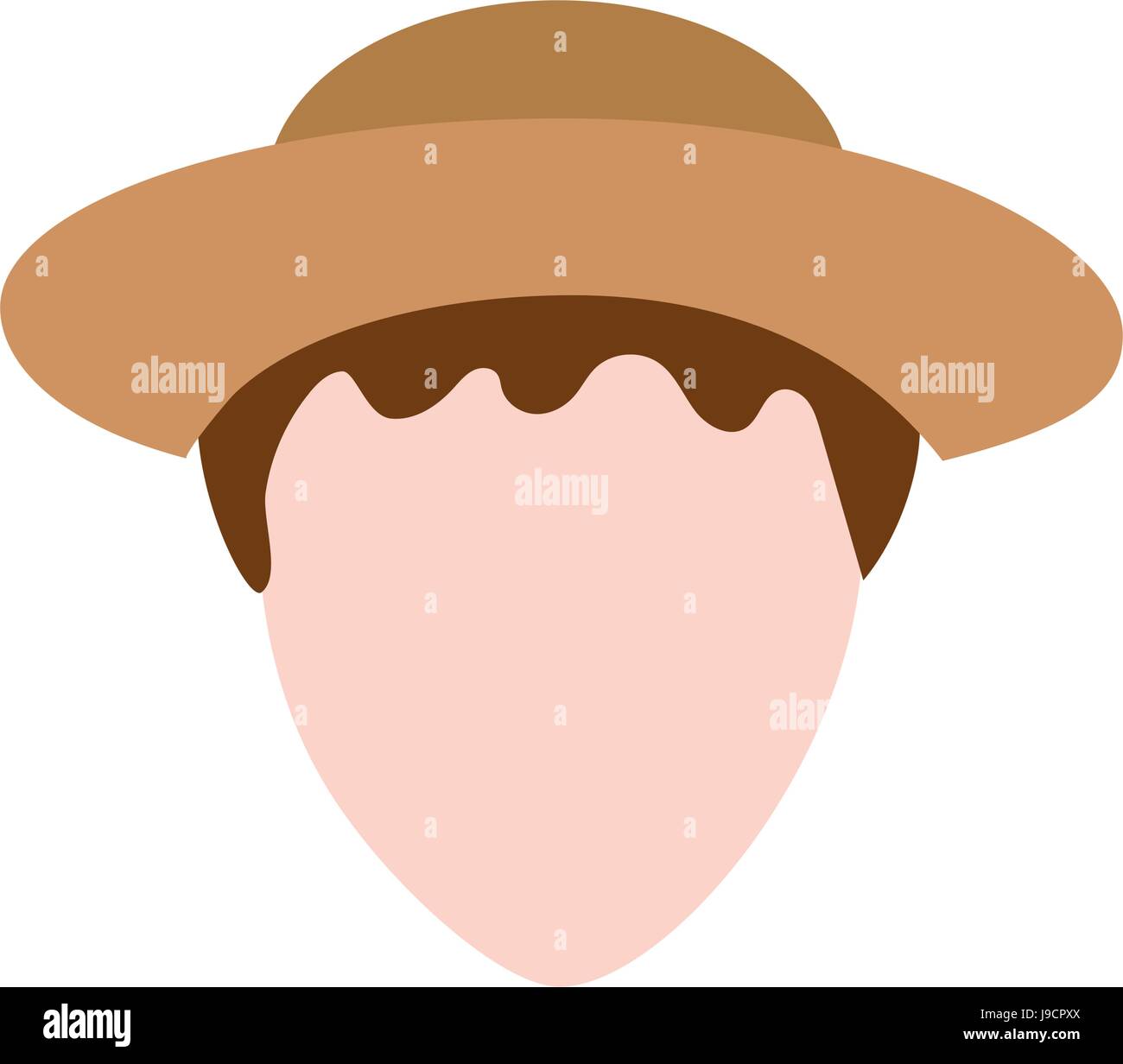 cute man face with hat Stock Vector Image & Art - Alamy