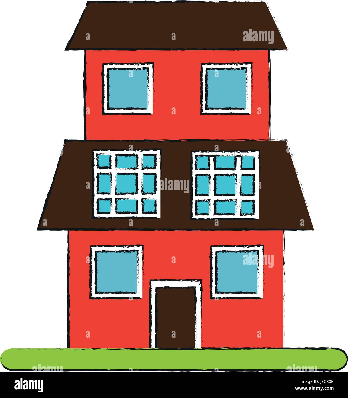 factory cartoon flat illustration draw Stock Vector Image & Art - Alamy