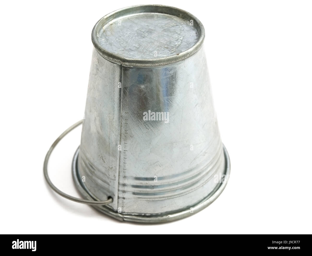 bucket, isolated, steel, bucket, metal, tin, container, empty, metallic ...