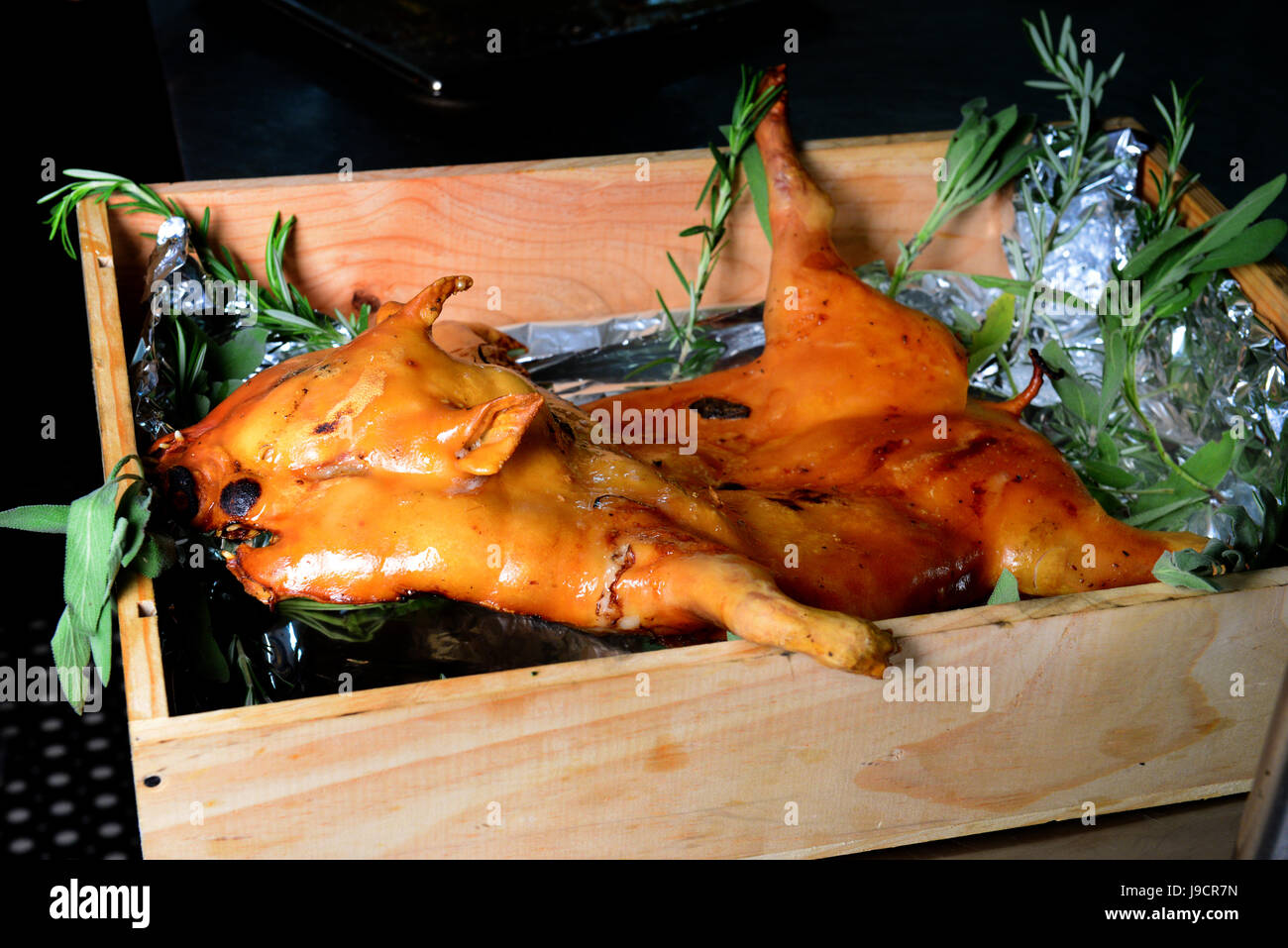 italian roast piglet Stock Photo - Alamy