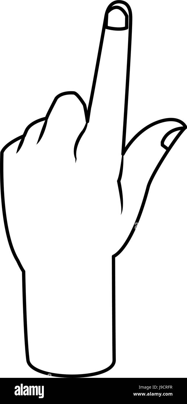 hand silhouette draw illustration Stock Vector Image & Art - Alamy