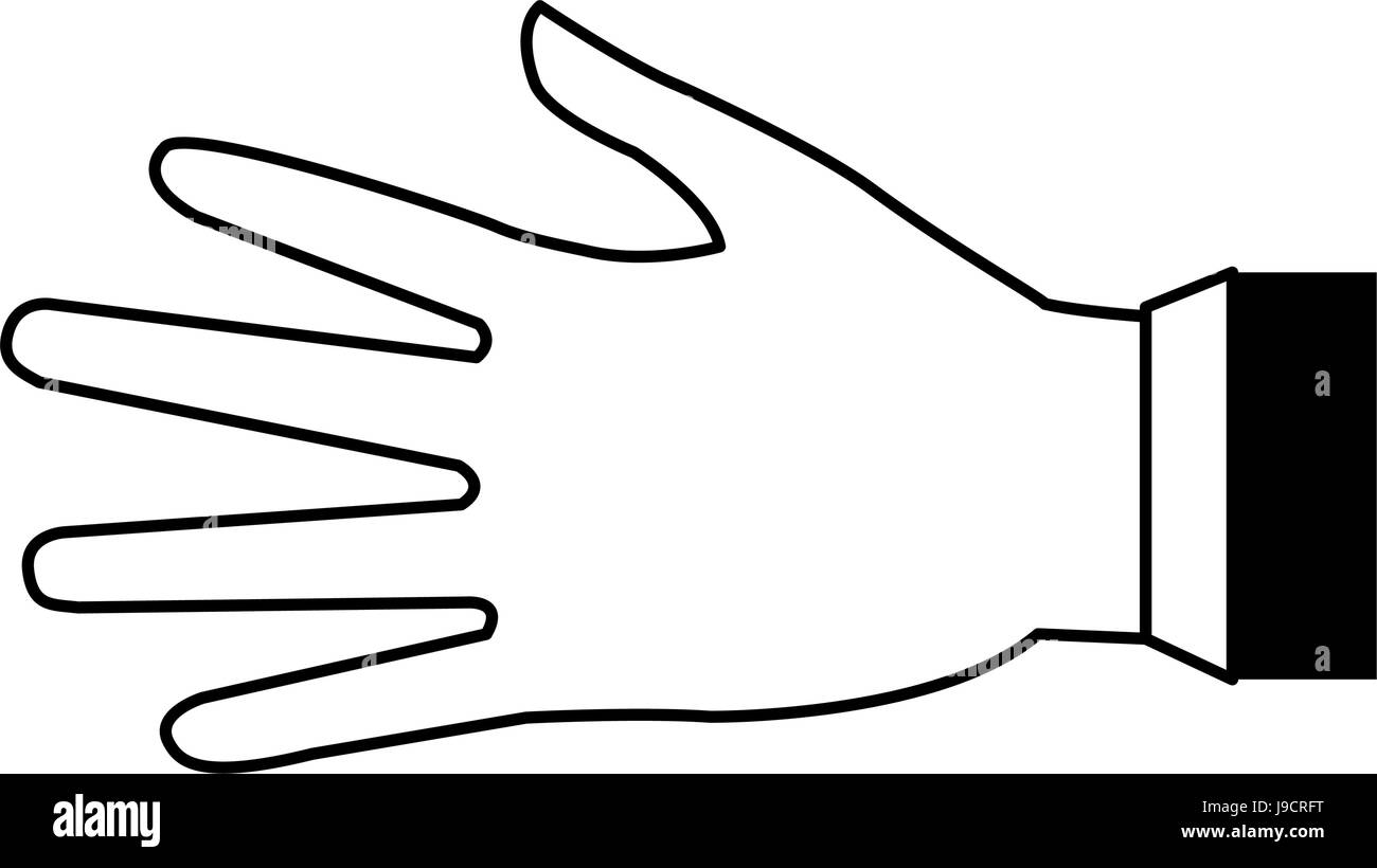 hand silhouette draw illustration Stock Vector Image & Art - Alamy