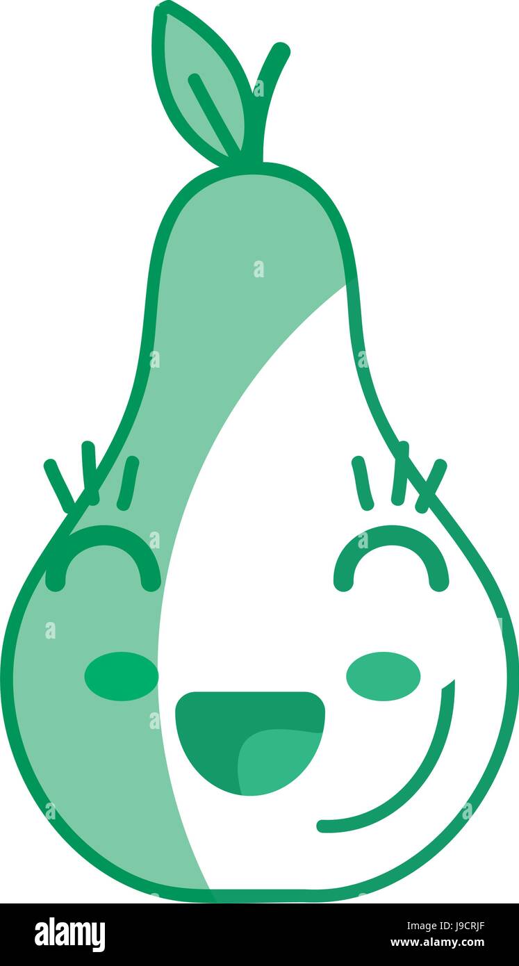 Kawaii cute happy pear fruit hi-res stock photography and images - Alamy