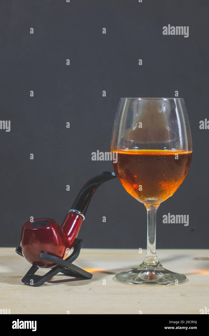 smoking pipe and Wild Red Stock Photo - Alamy