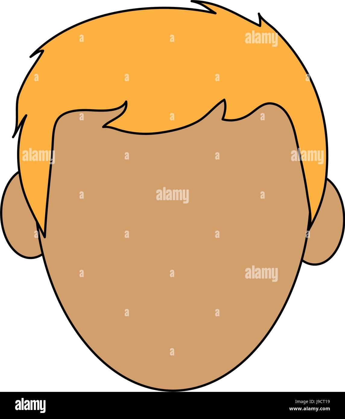 Front View Colorful Silhouette Cartoon Stock Vector Images - Alamy