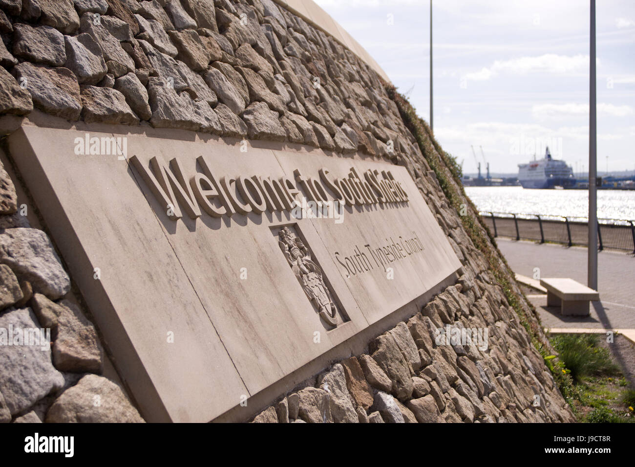 Welcome to South Shields Stock Photo - Alamy