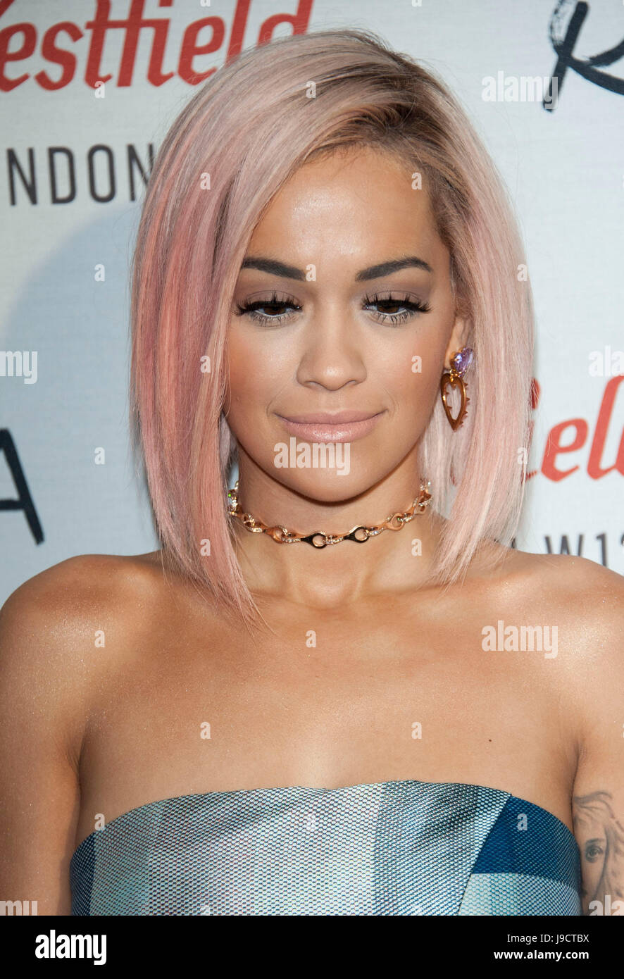 Rita Ora at the Westfield London Christmas Lights switch-on in London ...