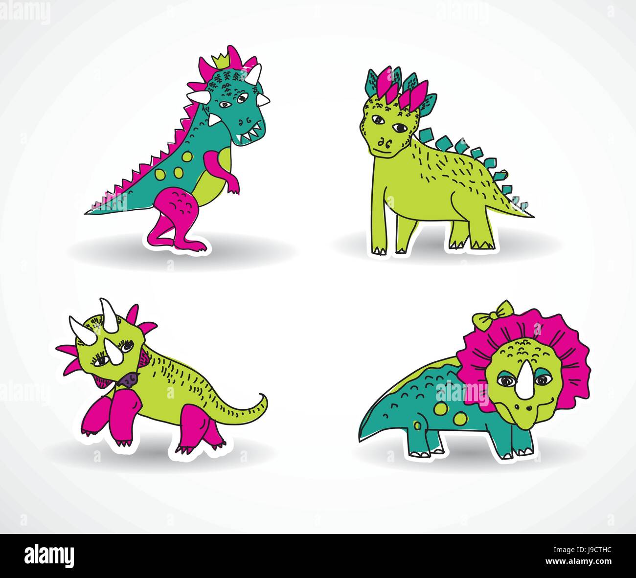 Dinosaurs objects shadow Stock Vector Image & Art - Alamy