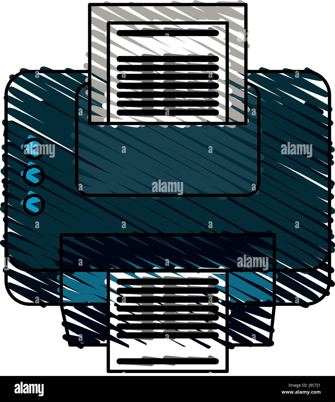 Laser printer cartoon Stock Vector Images - Alamy