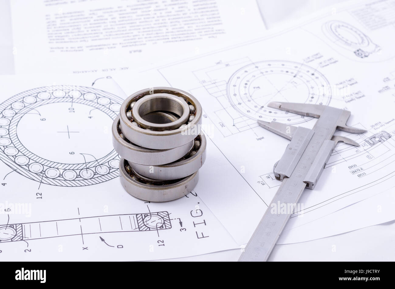 Bearing engineering drawing hi-res stock photography and images - Alamy