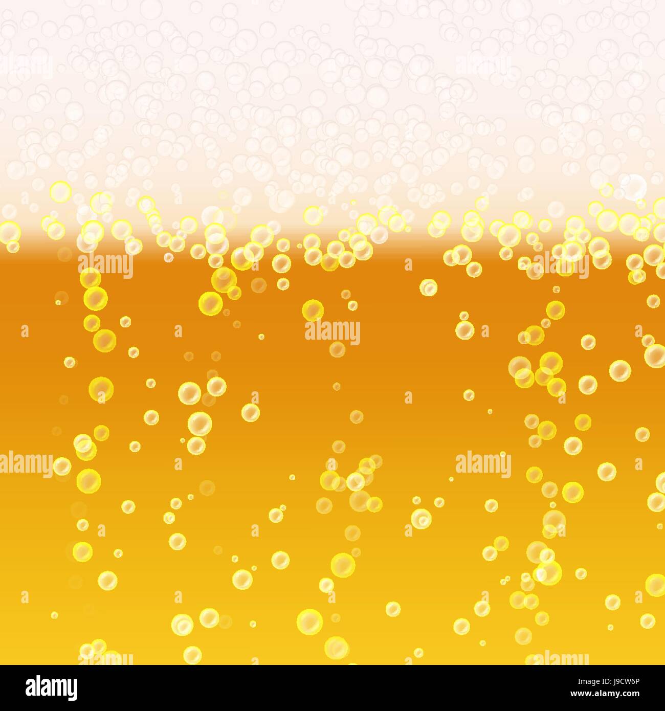 Beer Foam Background. Realistic Beer Texture. Light Bright, Bubble And ...