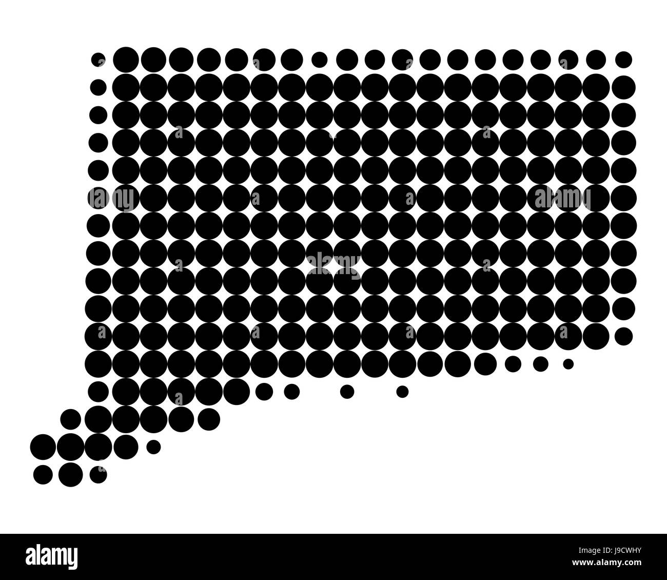 Connecticut map Black and White Stock Photos & Images - Alamy