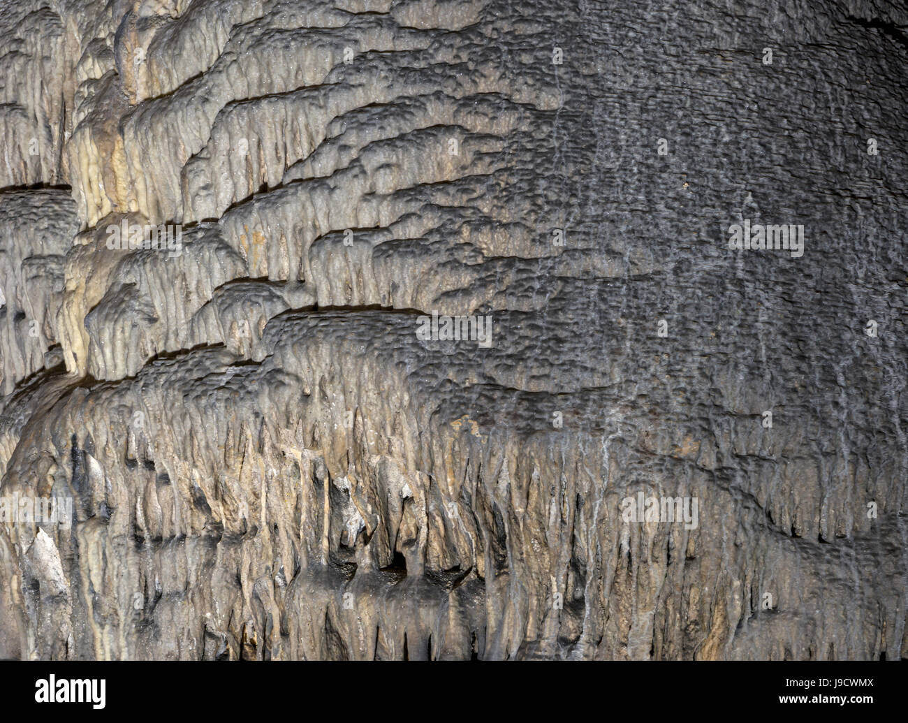 Caves and cave formations in the canyon of the river next to Bor in ...