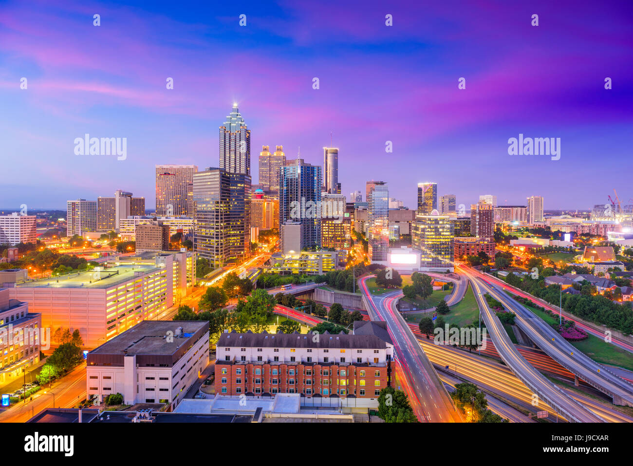 Atlanta, Georgia, USA downtown skyline Stock Photo - Alamy