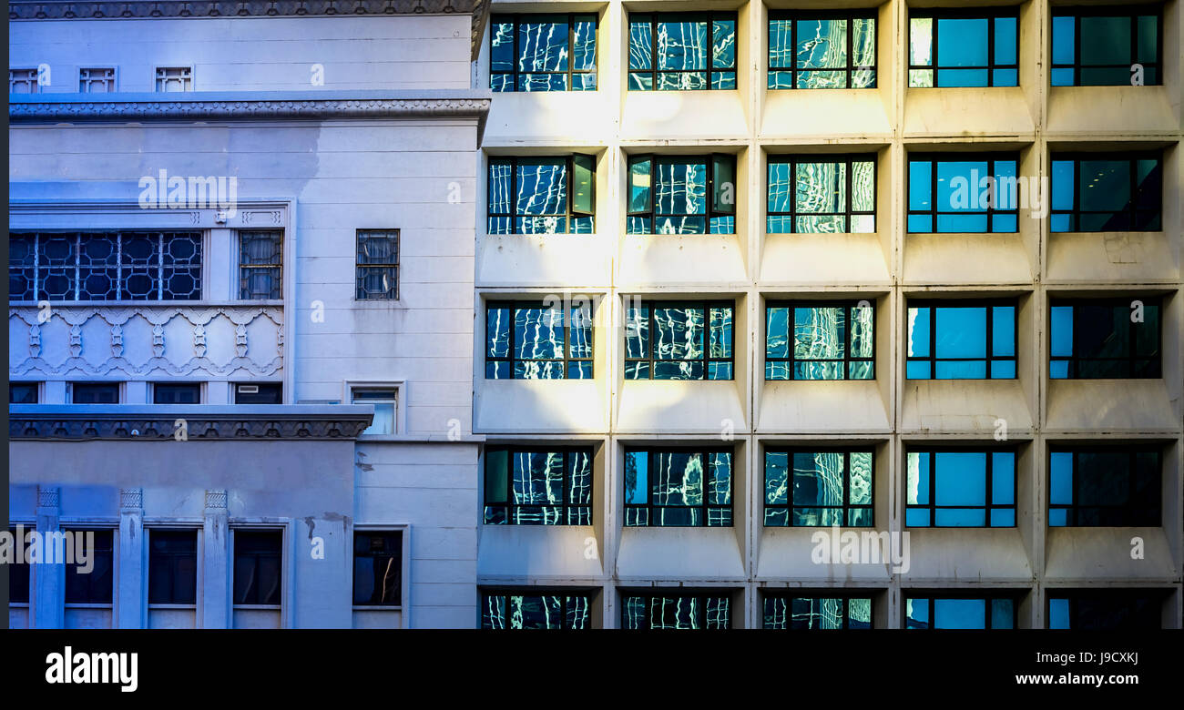 windows of commercial building in Hong Kong Stock Photo - Alamy
