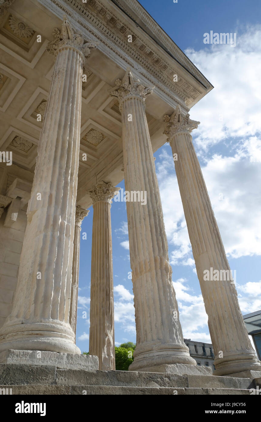 columns, entrance, style of construction, architecture, architectural ...