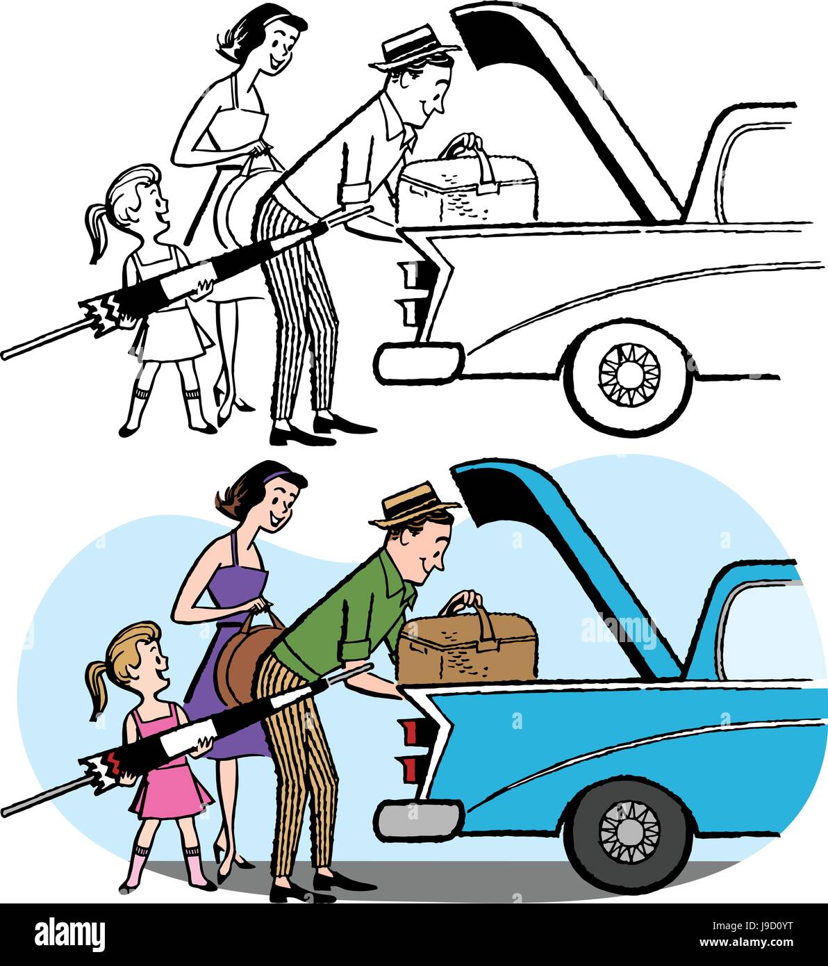 Packing car vector vectors hi-res stock photography and images - Alamy