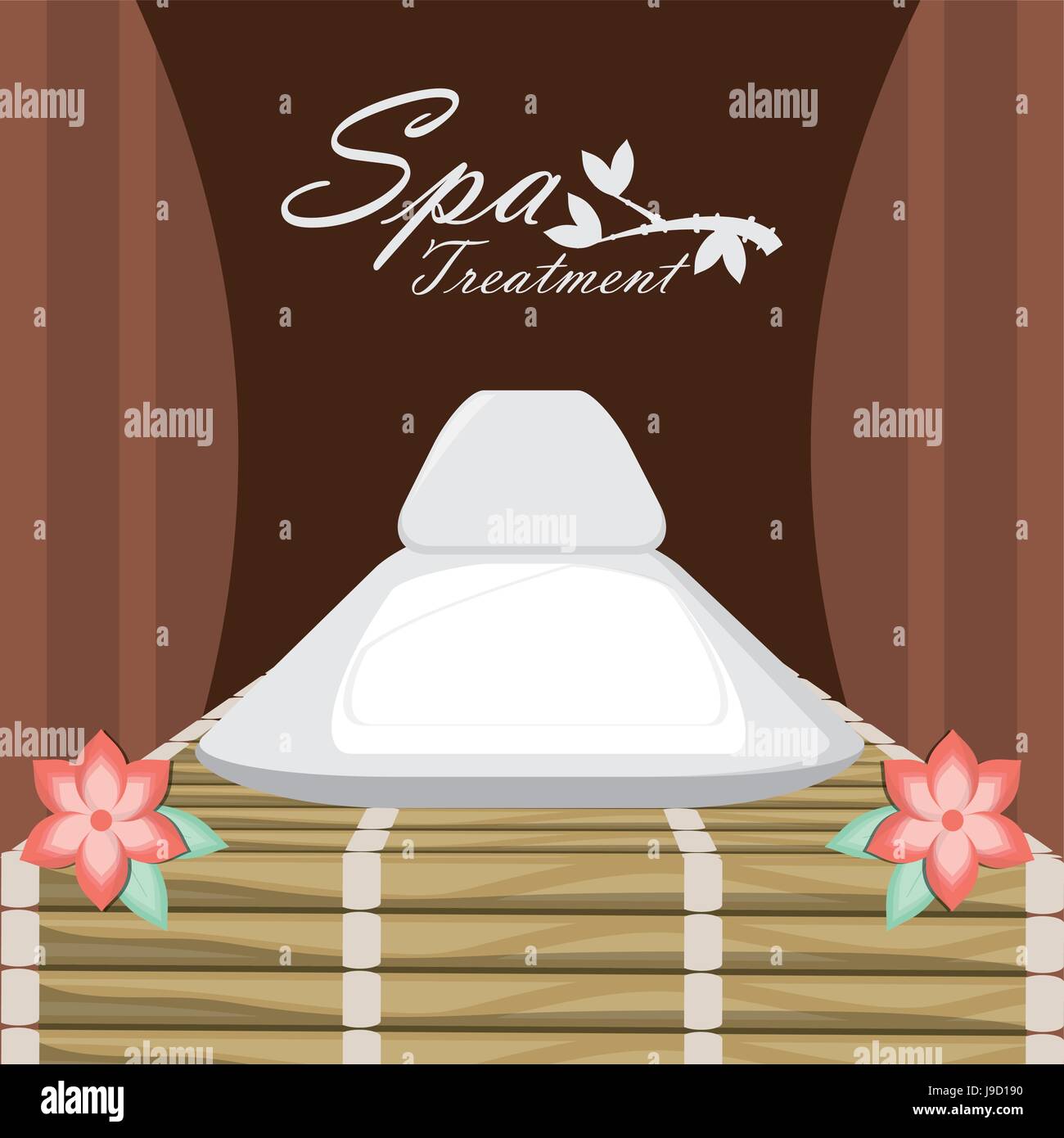 Herbal bed Stock Vector Images - Alamy