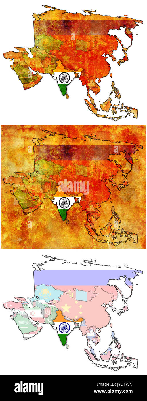 India map wall hi-res stock photography and images - Alamy